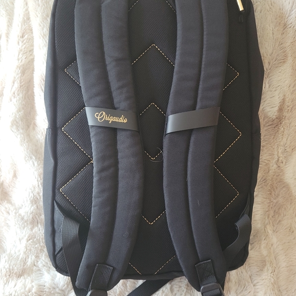 origaudio | Bags | Origaudio Black And Gold Beemini Backpack Nwt | Poshmark